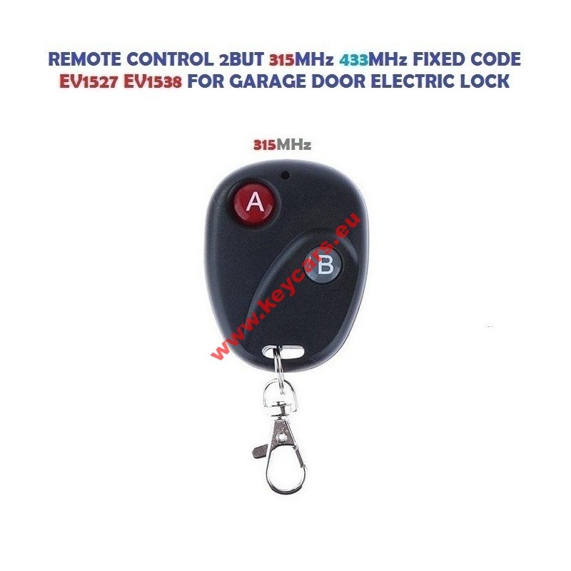 REMOTE CONTROL 2BTN 315MHz 433MHz FIXED CODE FOR GARAGE MODEL А Честота ...
